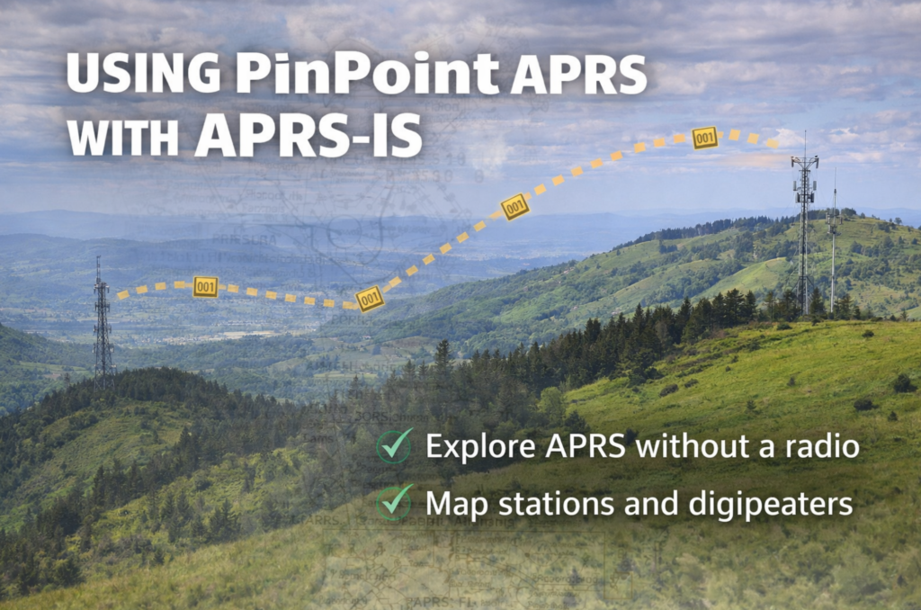 Using PinPoint APRS with APRS-IS - Amateur Radio Is On
